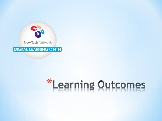 Learning outcomes | PPT