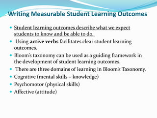 Learning outcomes | PPT
