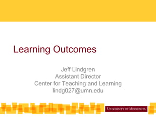 Course Design: Learning Outcomes | PPTX