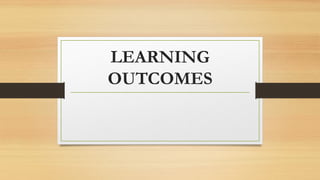 LEARNING OUTCOMES PPT. powerpoint presentation | PPT