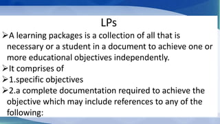 learning packages..pptx jss ioe | PPTX