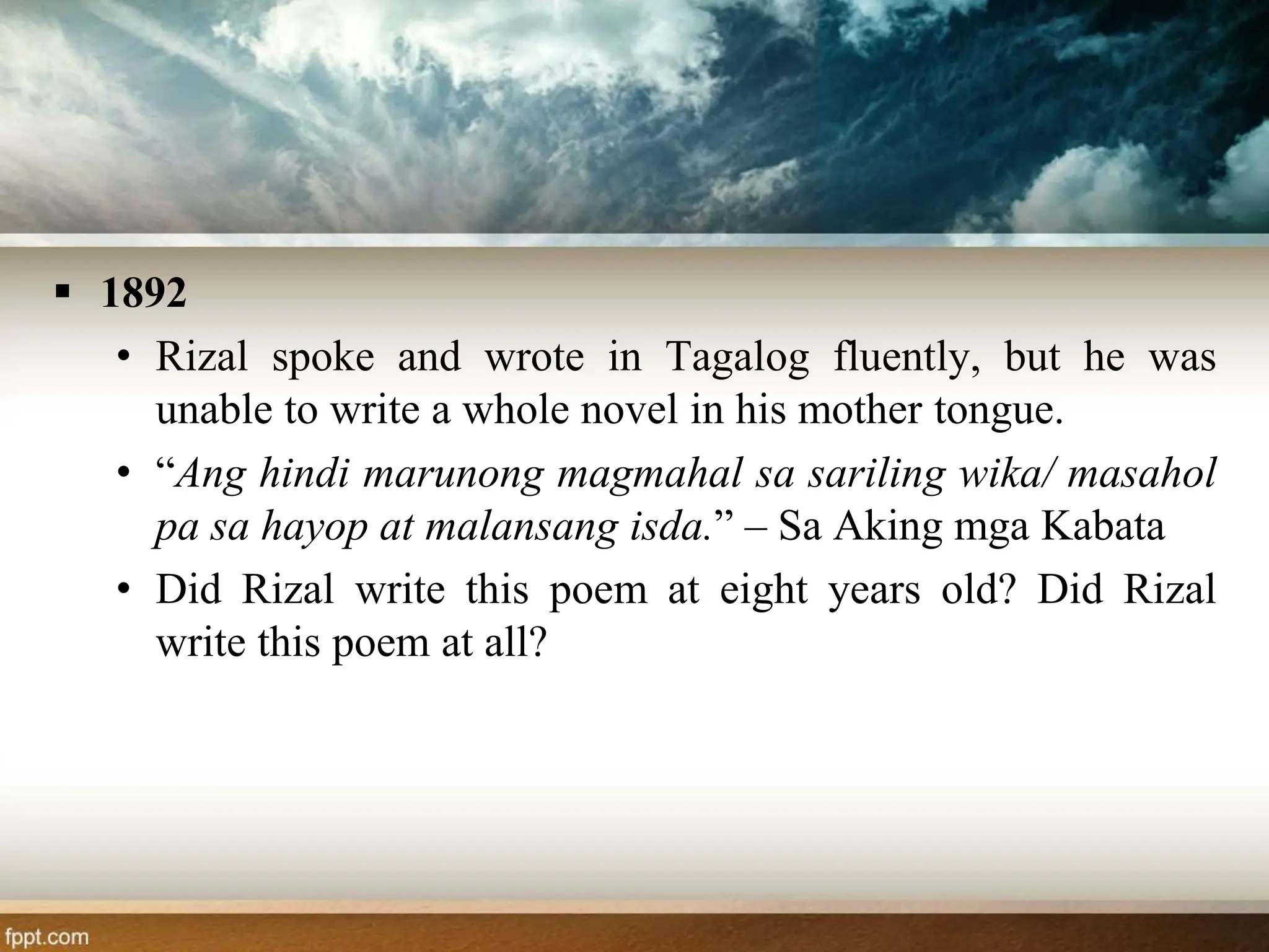 UNIT 3: RIZAL - EDUCATION AND CAREER | PPT