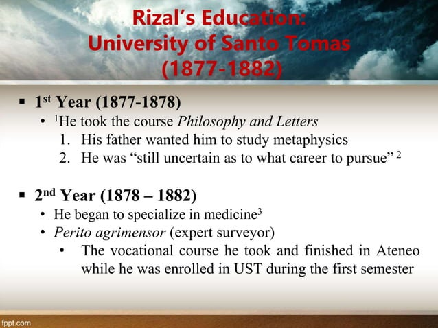 UNIT 3: RIZAL - EDUCATION AND CAREER | PPT | Graduation | Personal ...