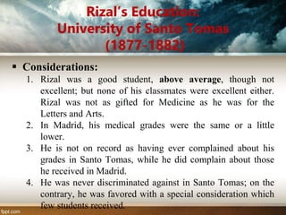 UNIT 3: RIZAL - EDUCATION AND CAREER | PPT