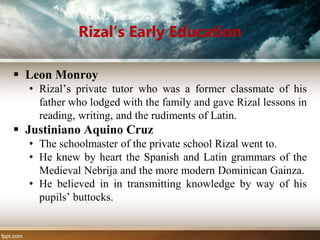 UNIT 3: RIZAL - EDUCATION AND CAREER | PPT
