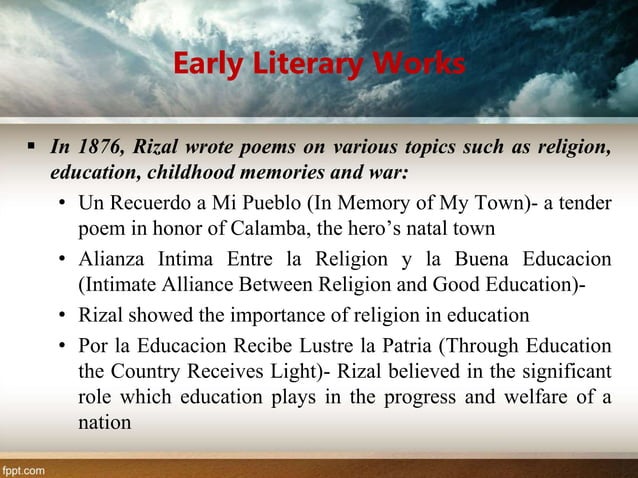 UNIT 3: RIZAL - EDUCATION AND CAREER | PPT | Graduation | Personal ...