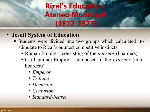 UNIT 3: RIZAL - EDUCATION AND CAREER | PPT | Graduation | Personal ...
