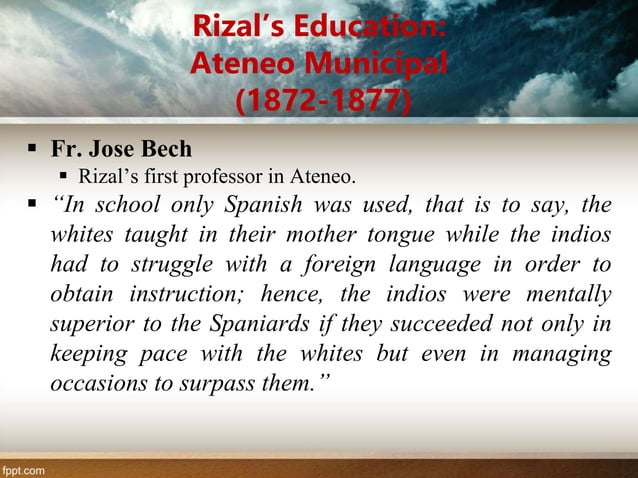 UNIT 3: RIZAL - EDUCATION AND CAREER | PPT | Graduation | Personal ...