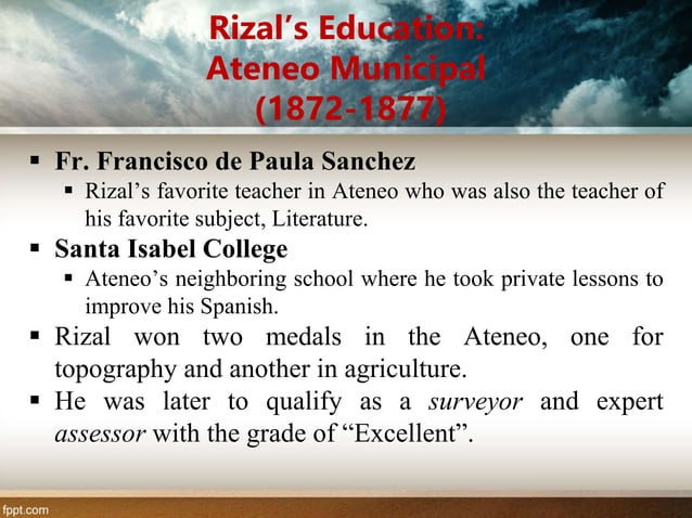 UNIT 3: RIZAL - EDUCATION AND CAREER | PPT | Graduation | Personal ...