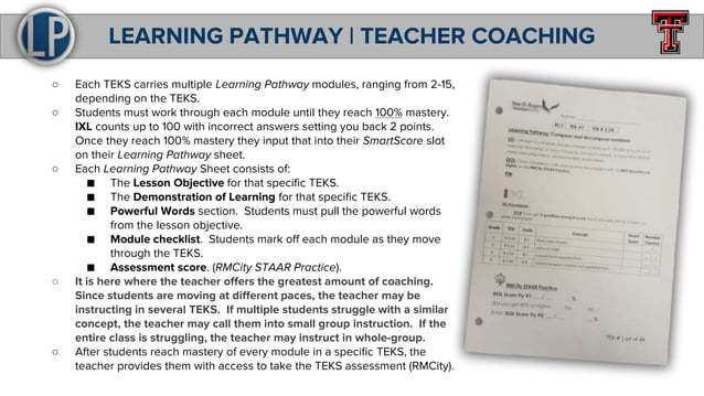Learning pathways model | PPT