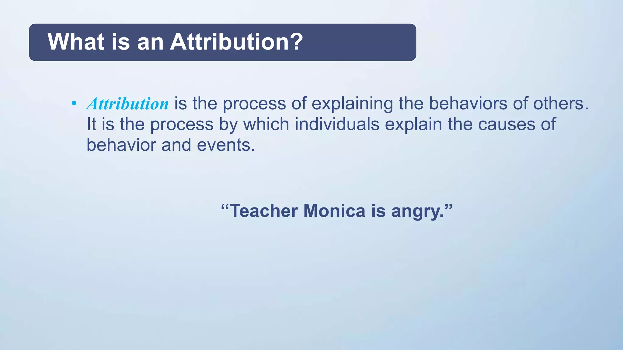 Learning, Perception and Attribution | PPTX | Education