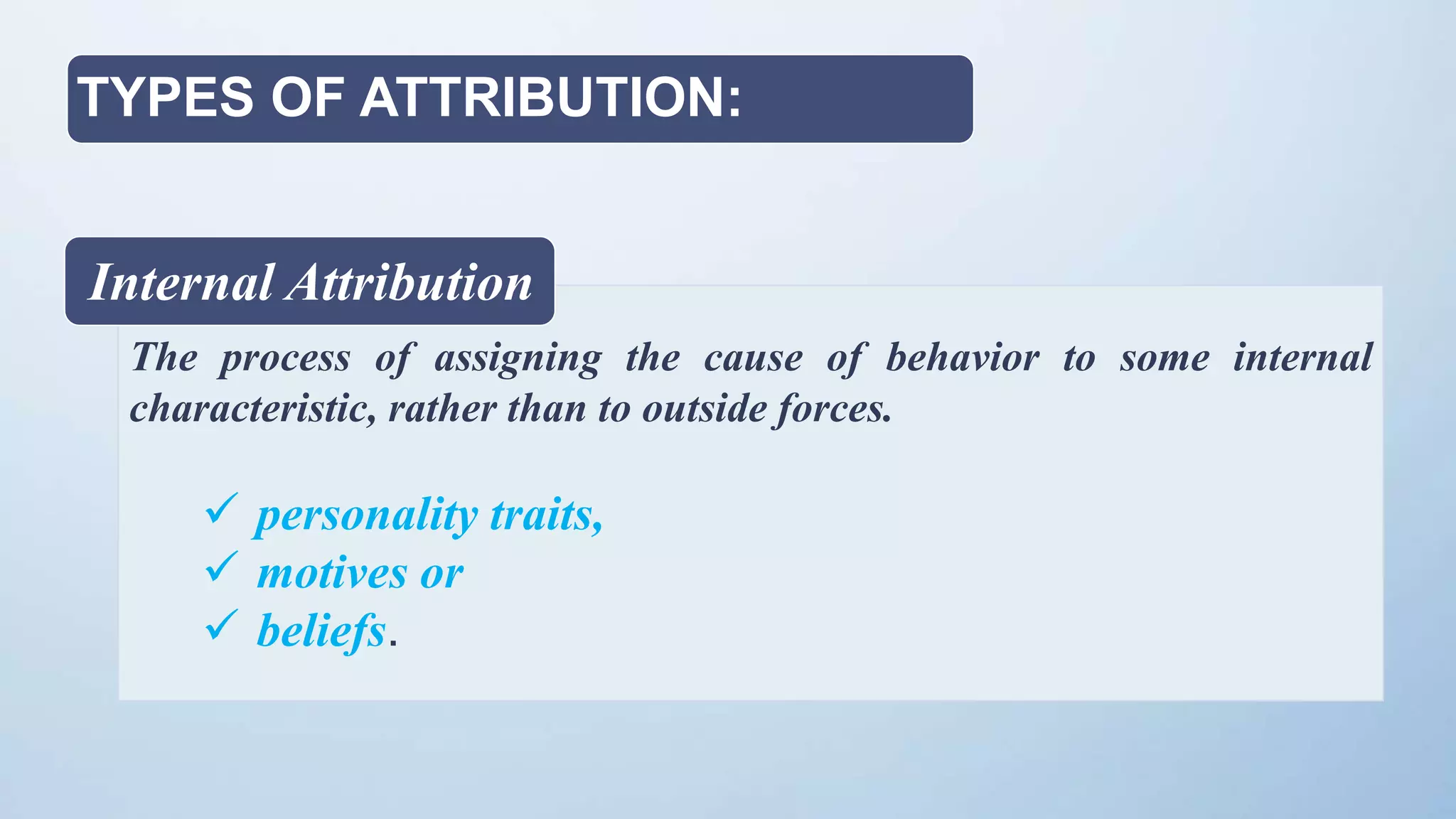 Learning, Perception and Attribution | PPTX | Education