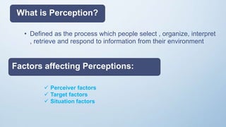 Learning, Perception and Attribution | PPTX