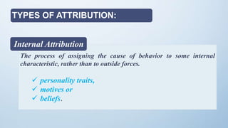 Learning, Perception and Attribution | PPTX