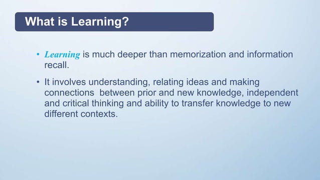 Learning, Perception and Attribution | PPTX | Education