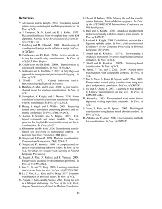 Learning phoneme mappings for transliteration without parallel data | PDF