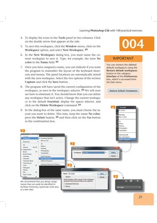Learning Photoshop CS6 with 100 practical exercises | PDF