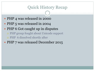 Learning php 7 | PPT