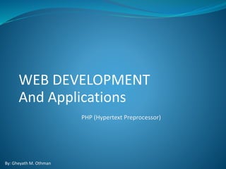 Web Development Course: PHP lecture 2 | PDF