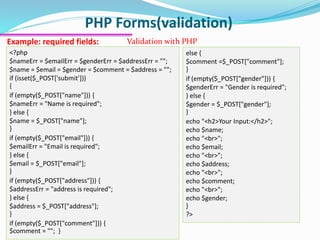 Web Development Course: PHP lecture 2 | PDF