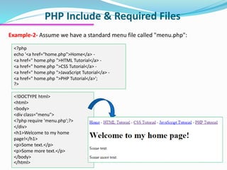Web Development Course: PHP lecture 2 | PDF
