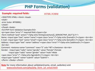 Web Development Course: PHP lecture 2 | PDF