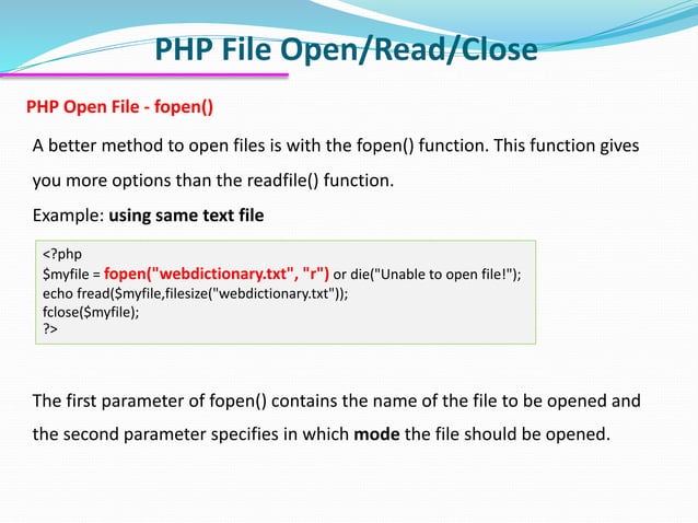 Web Development Course: PHP lecture 3 | PPT