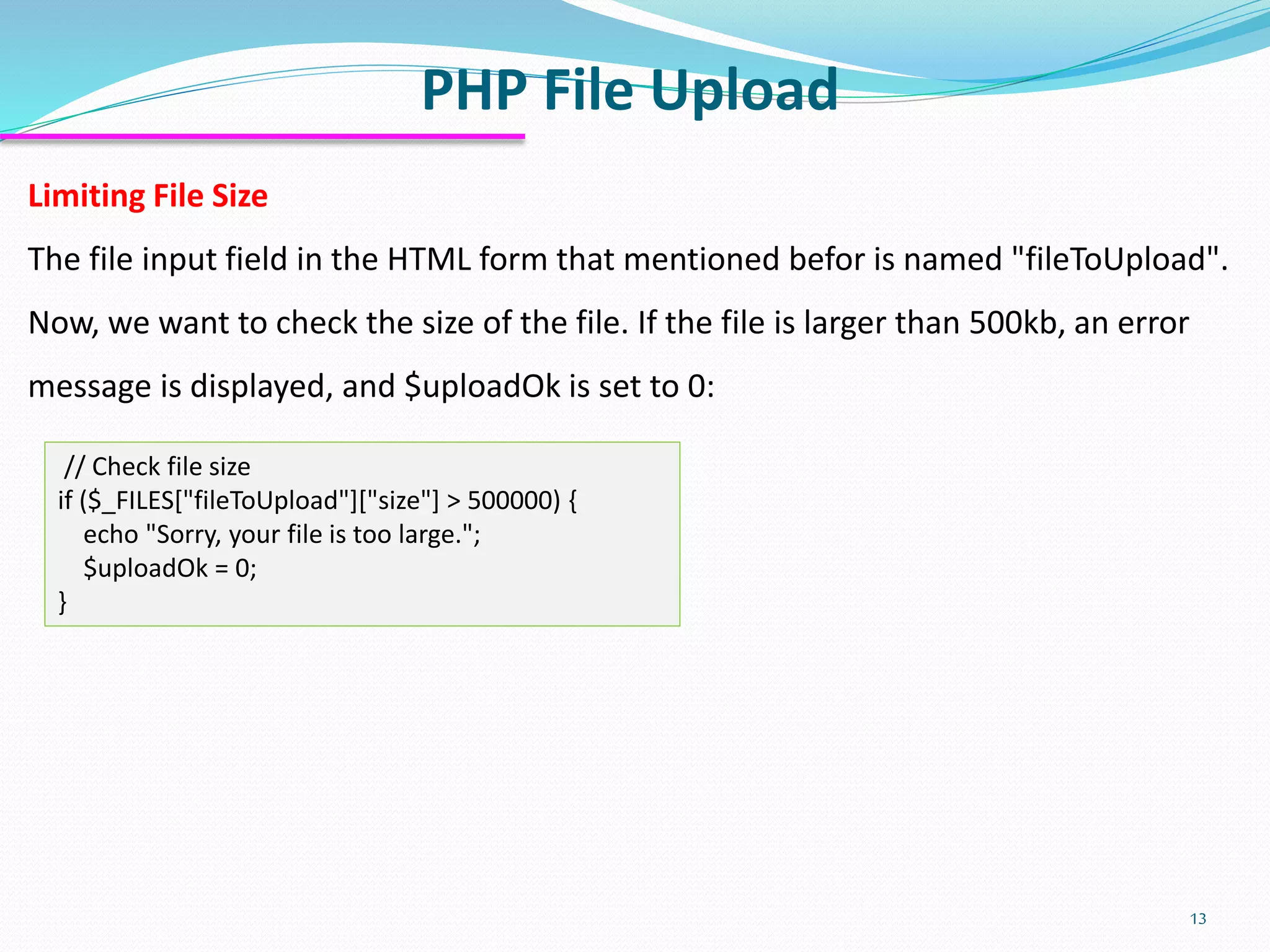 Web Development Course: PHP lecture 4 | PDF | Web Development | Internet