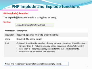 Web Development Course: PHP lecture 4 | PDF | Web Development | Internet