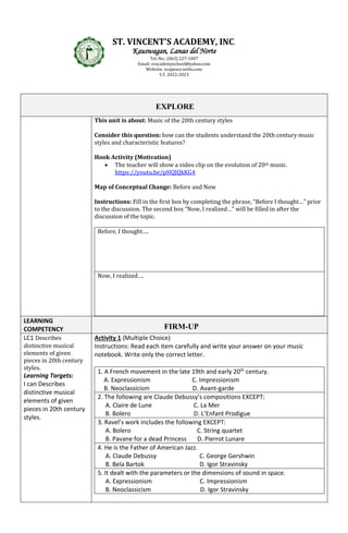 Learning Plan and Diagram Music 10.docx