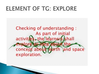 Learning plan in integrated science 1 | PPT