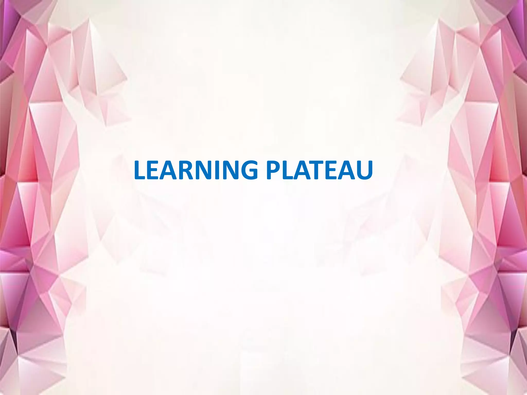 Learning plateau | PDF