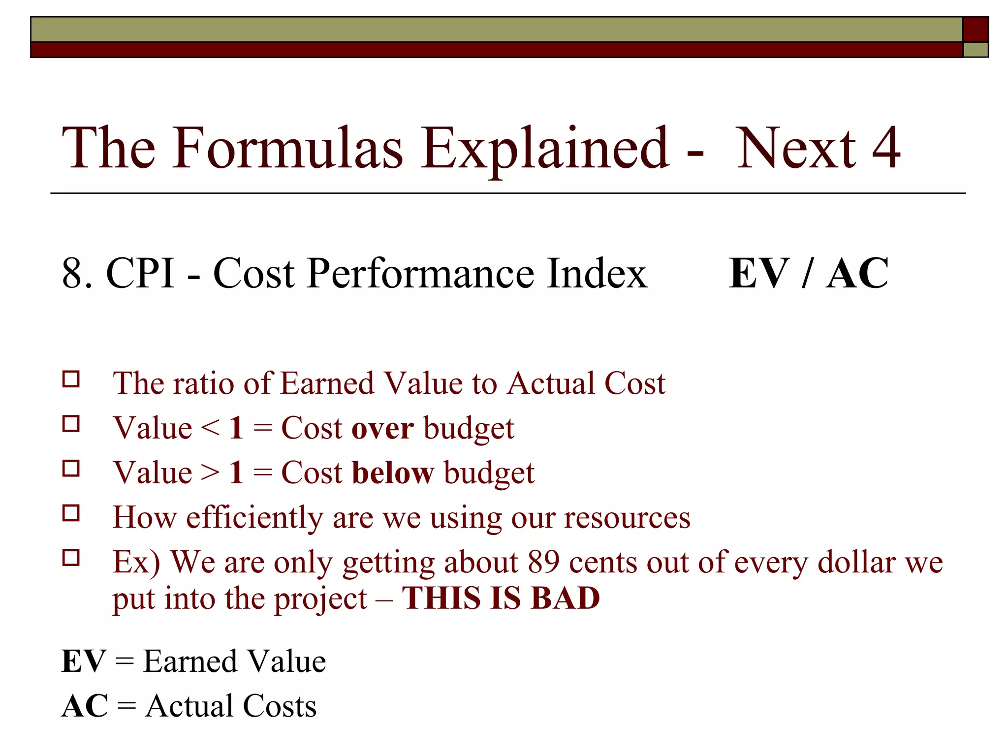 Learning pmp formulas the easy way | PPT | Stocks and Bonds | Personal ...