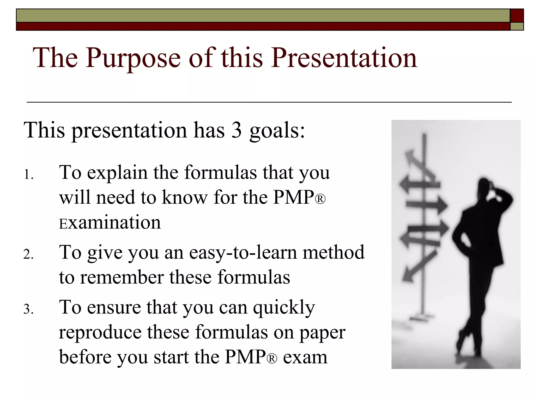 Learning pmp formulas the easy way | PPT | Stocks and Bonds | Personal ...