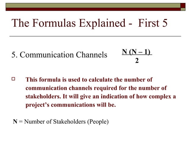 Learning pmp formulas the easy way | PPT | Stocks and Bonds | Personal ...