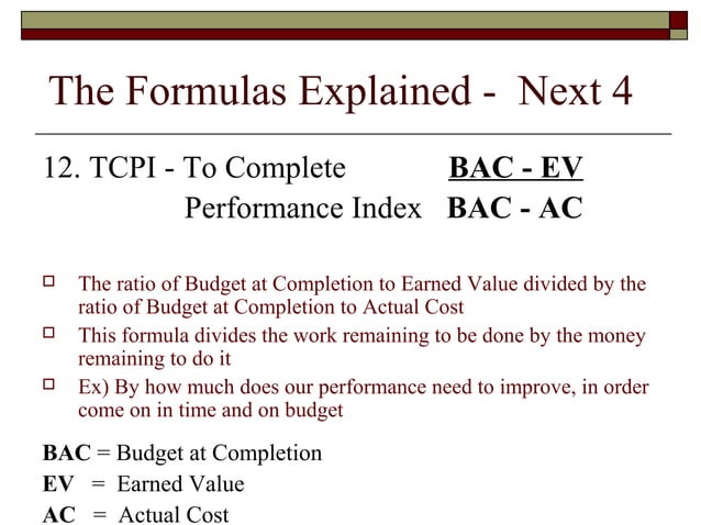 Learning pmp formulas the easy way | PPT | Stocks and Bonds | Personal ...