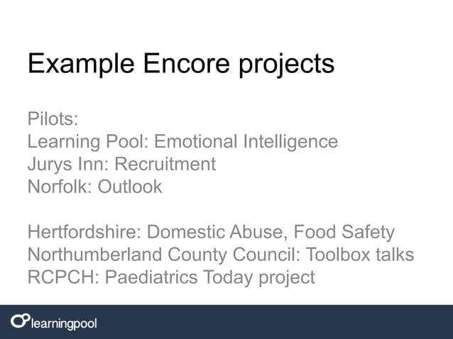 Learning pool summit presentation | PPT | Free Download