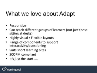 Learning pool summit presentation | PPT