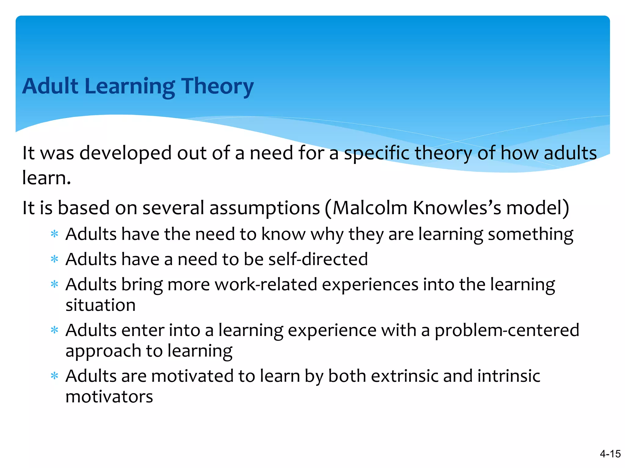 Learning Theories and Program Design | PPTX