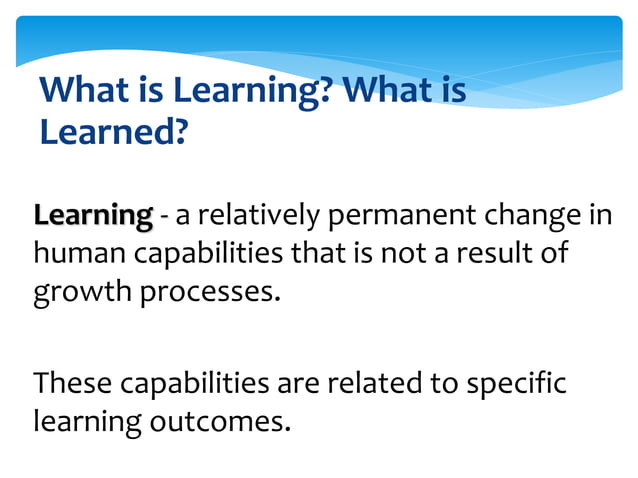 Learning Theories and Program Design | PPT