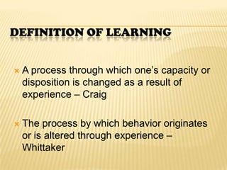 Learning presentation | PPTX | Science