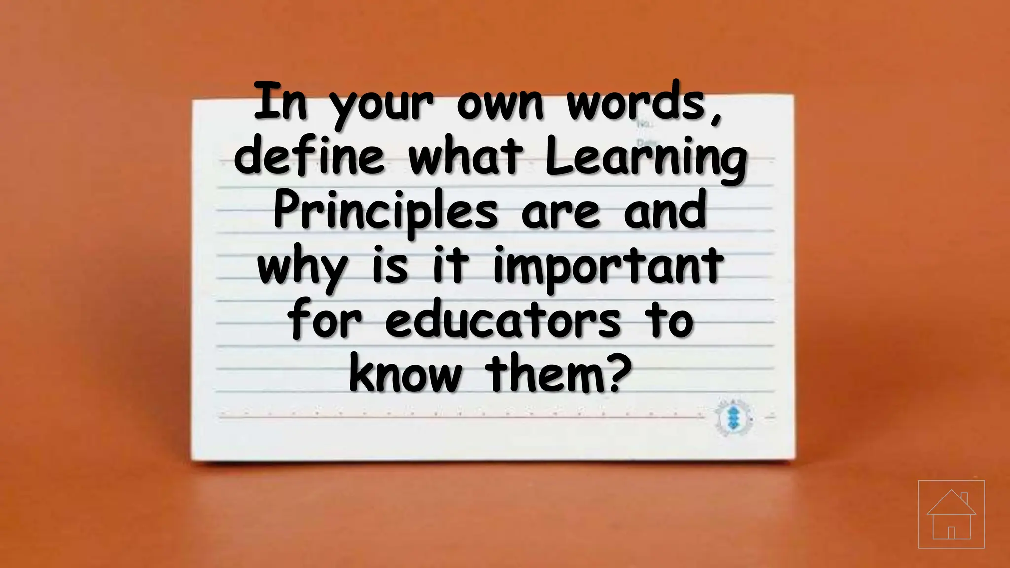 LEARNING PRINCIPLES and Modern Teachings | PPT