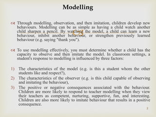 Learning principles for behaviour modification | PPTX