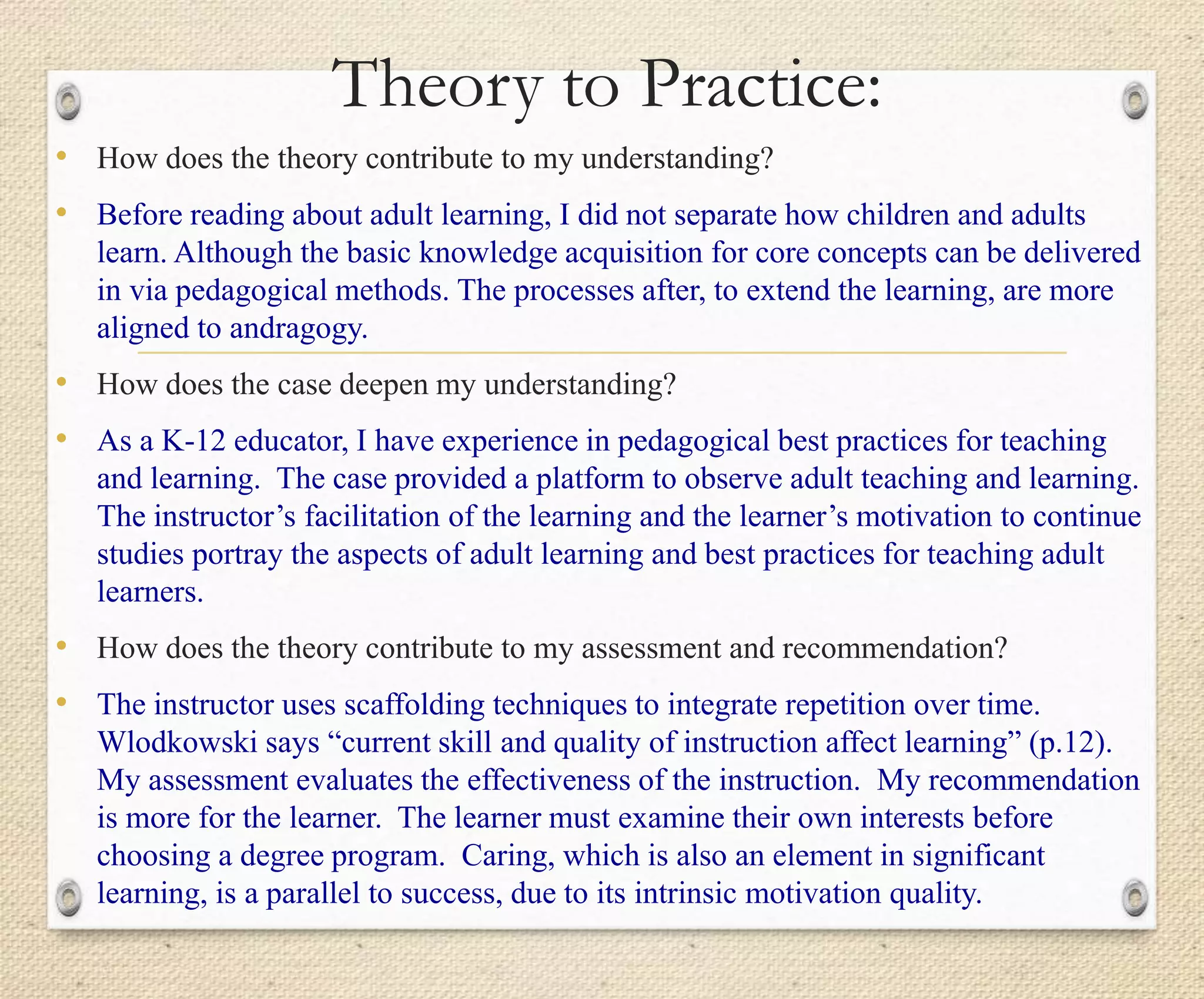 Learning principles & theories | PPTX