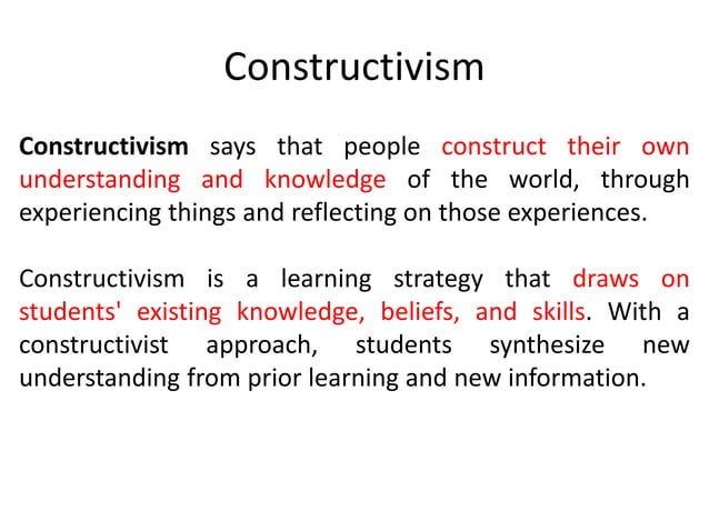 Learning Process: Behaviorism, Cognitivism and Constructivism | PPTX ...