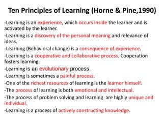 Learning process- Theories, Principles and Characteristics (Lecture-1 ...