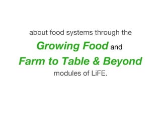 Food System Learning Progressions | PPT