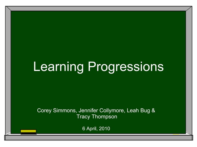 Learning Progressions | PPT