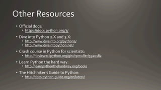 Learning python | PPT