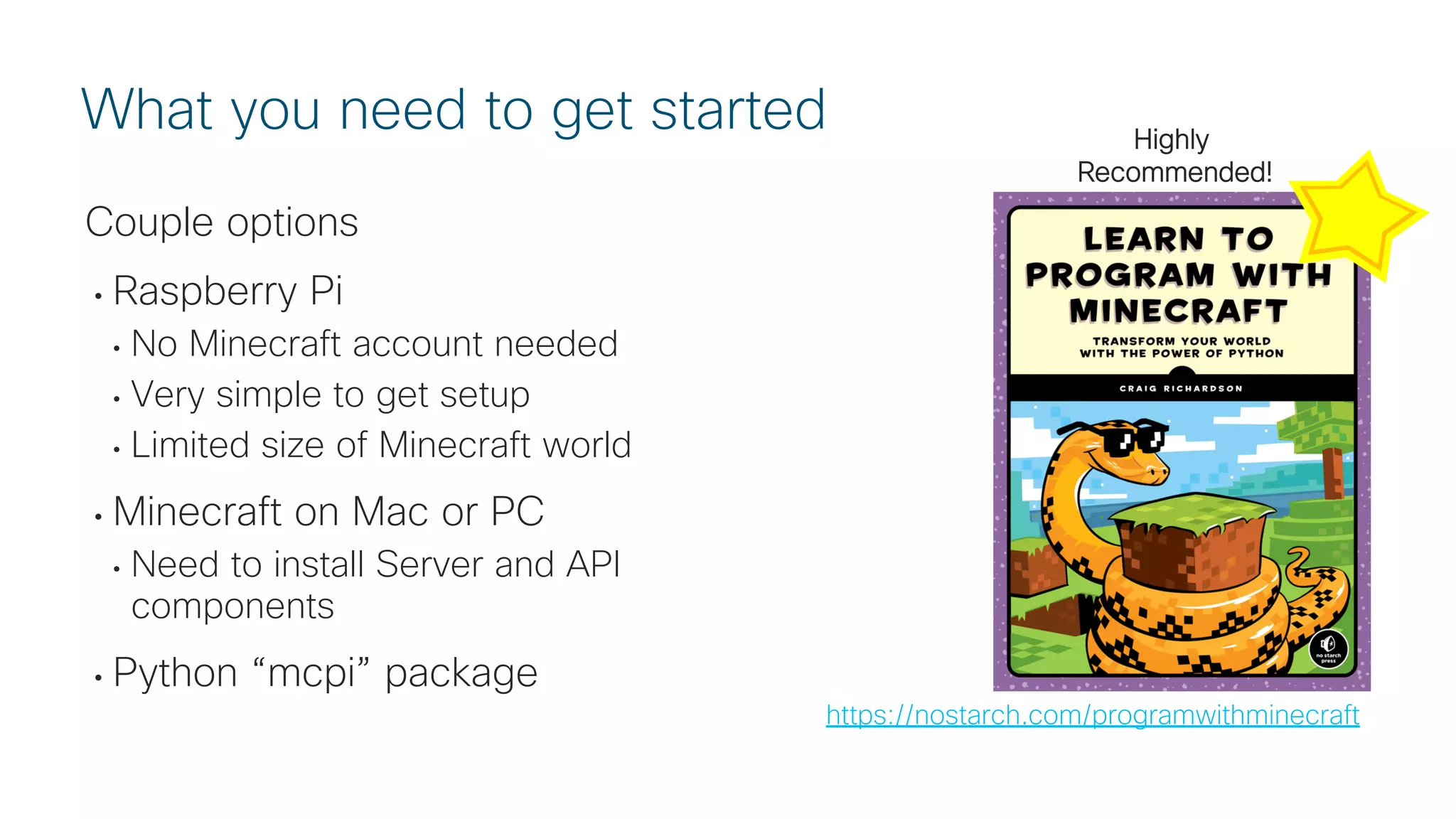 Learning Python with Minecraft and my Dad - PyOhio 2018 | PPT